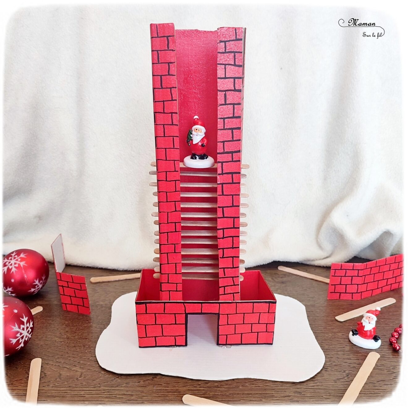 Cheminée de Noël - Décompte de l'Avent {Activité} - Maman Sur Le Fil