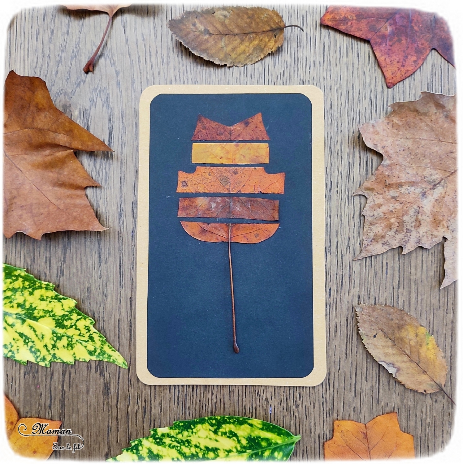 Tableaux méli-mélo Feuilles d'automne {Activité} - Maman Sur Le Fil