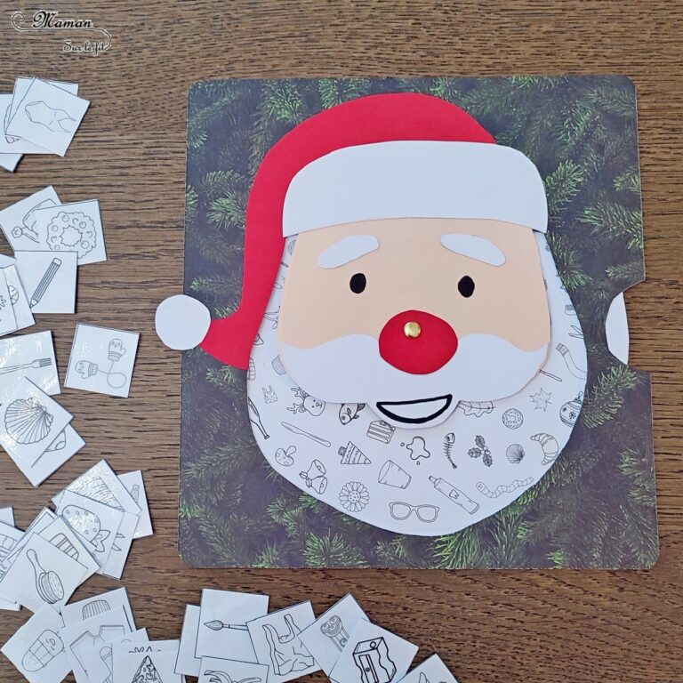 Cherche et Trouve dans la barbe du Père Noël - Jeu DIY {Activité ...