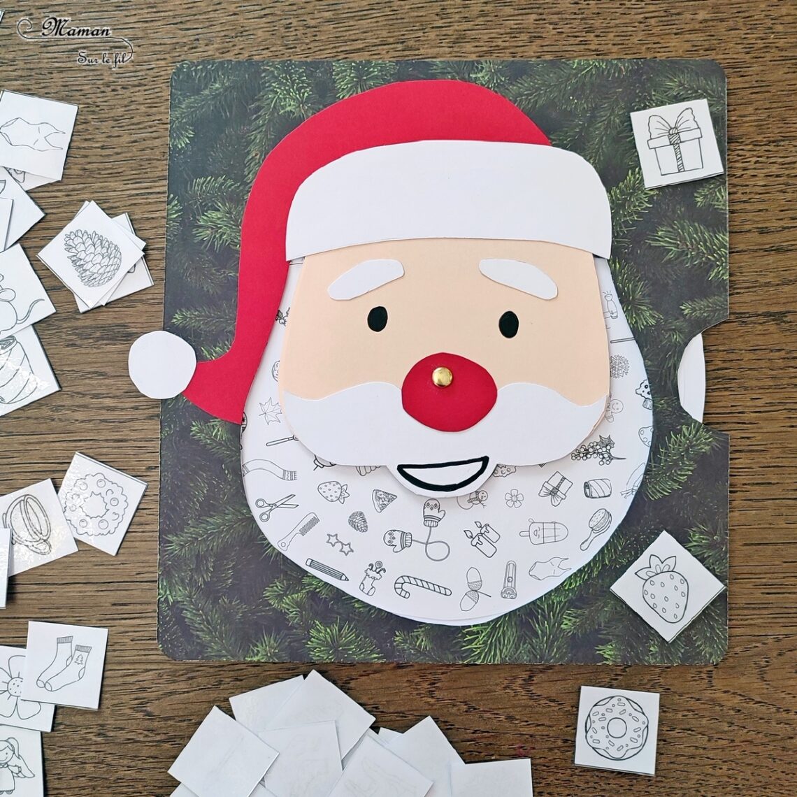 Cherche et Trouve dans la barbe du Père Noël - Jeu DIY {Activité ...