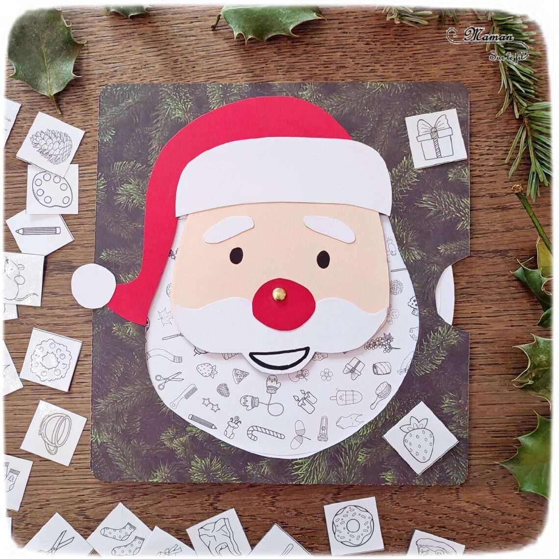 Cherche et Trouve dans la barbe du Père Noël - Jeu DIY {Activité ...