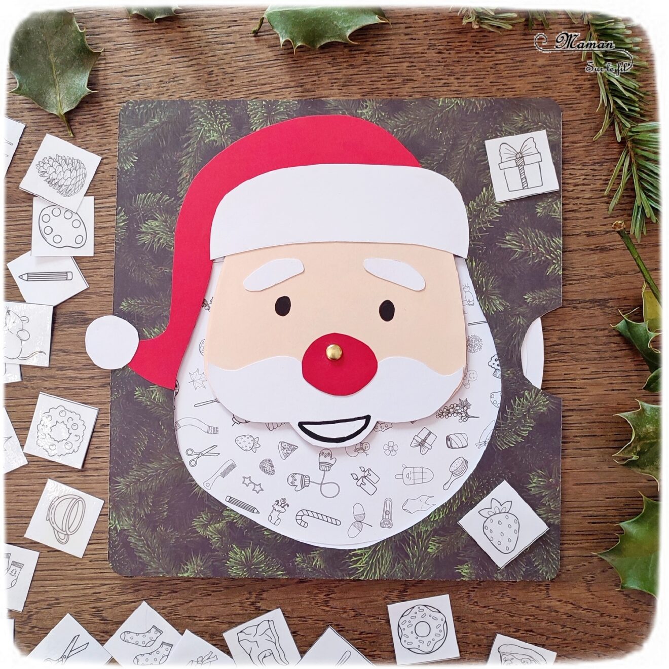 Cherche et Trouve dans la barbe du Père Noël - Jeu DIY {Activité ...