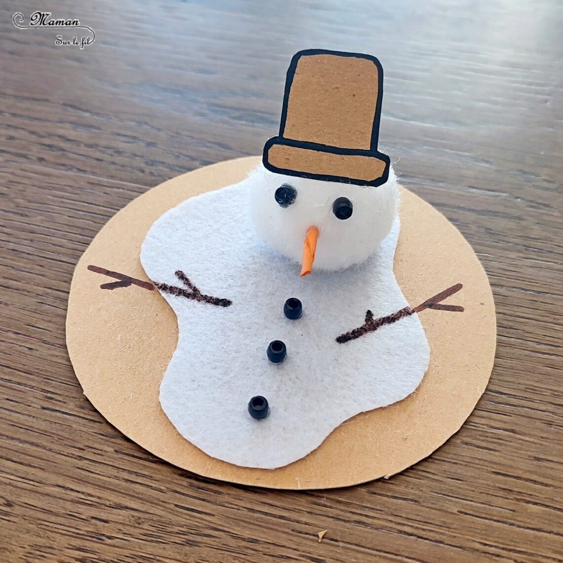 Bonhommes de neige fondus {Activité} - Maman Sur Le Fil