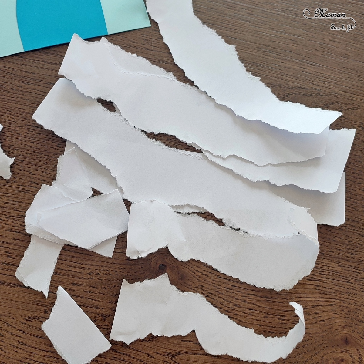 Igloo en papier déchiré {Activité} - Maman Sur Le Fil