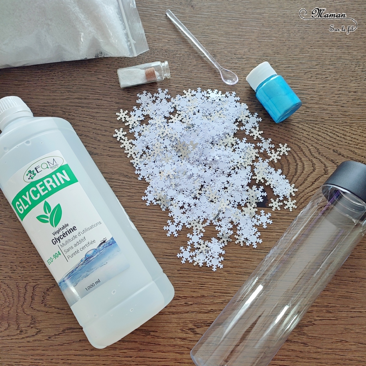 Bouteille sensorielle hivernale {Activité} - Maman Sur Le Fil