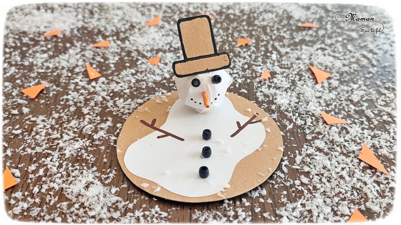 Bonhommes de neige fondus {Activité} - Maman Sur Le Fil