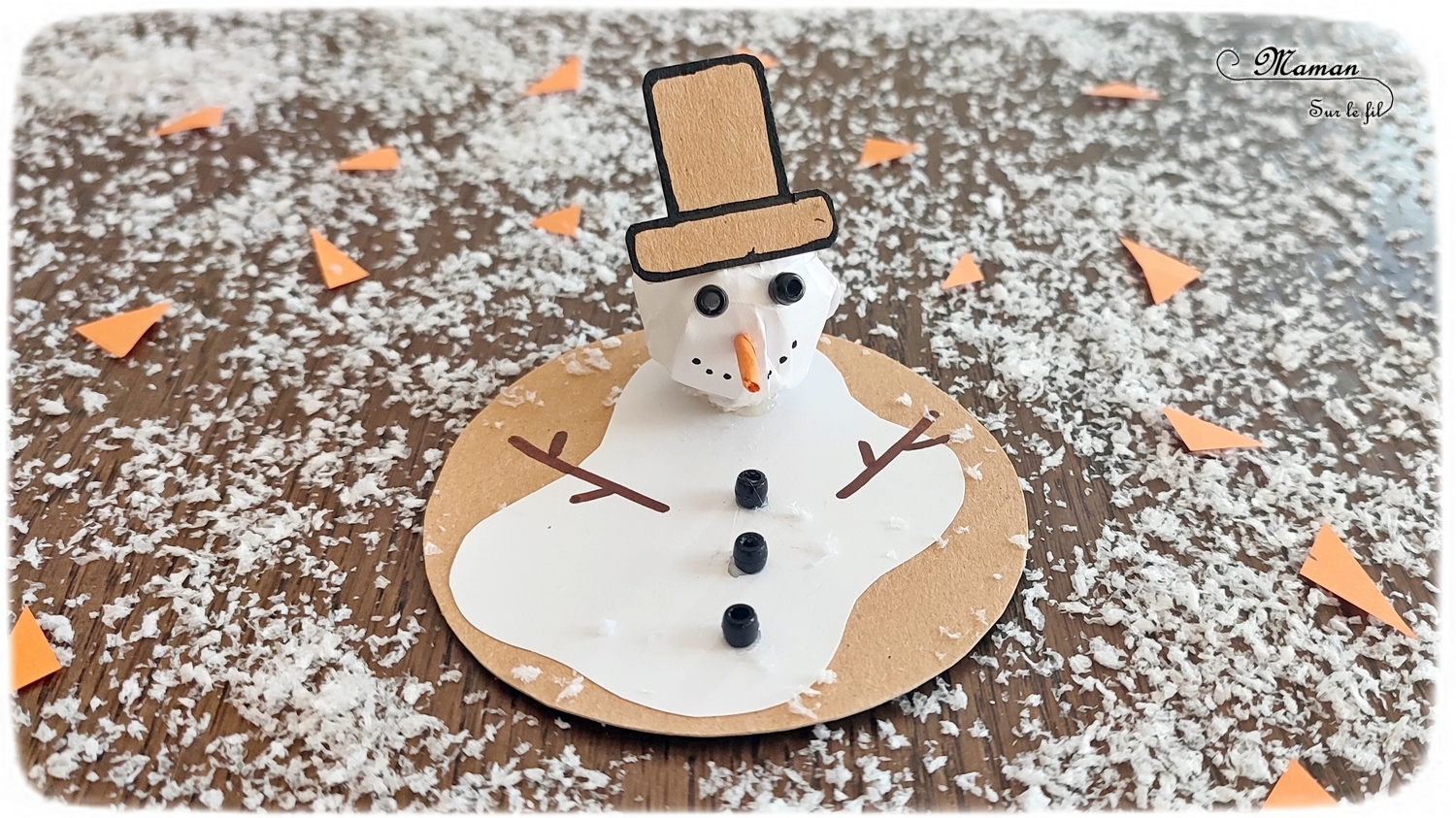 Bonhommes de neige fondus {Activité} - Maman Sur Le Fil