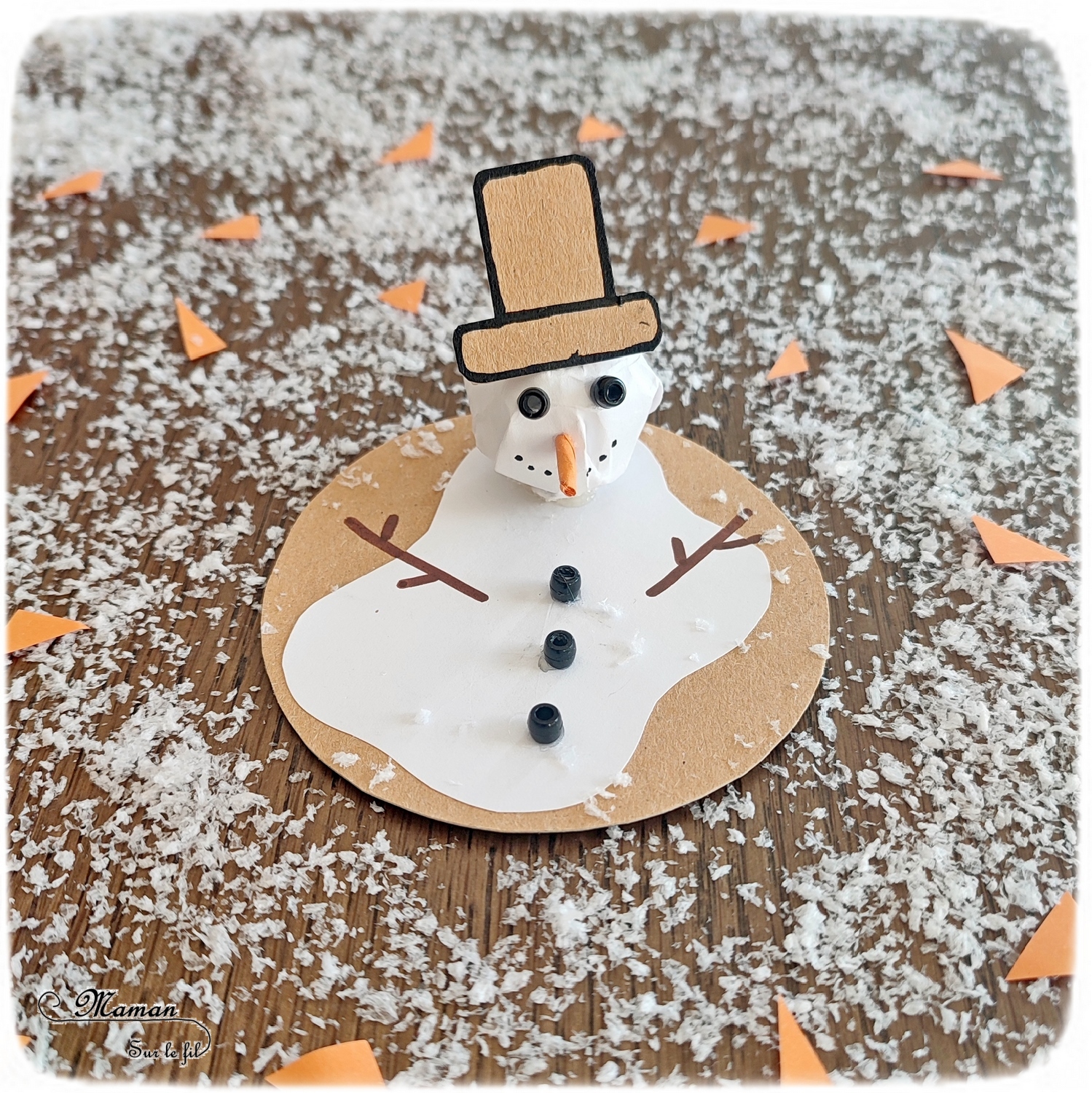 Bonhommes de neige fondus {Activité} - Maman Sur Le Fil