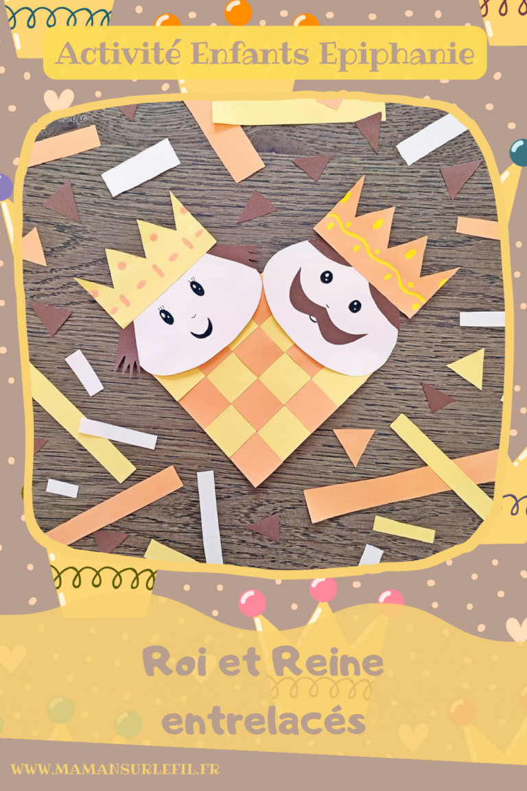 Roi et Reine entrelacés {Activité} - Maman Sur Le Fil