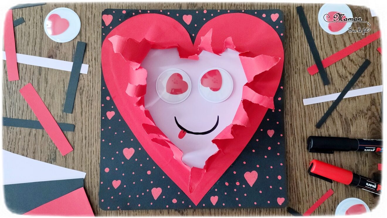 Coeur déchiré en son centre {Activité} - Maman Sur Le Fil
