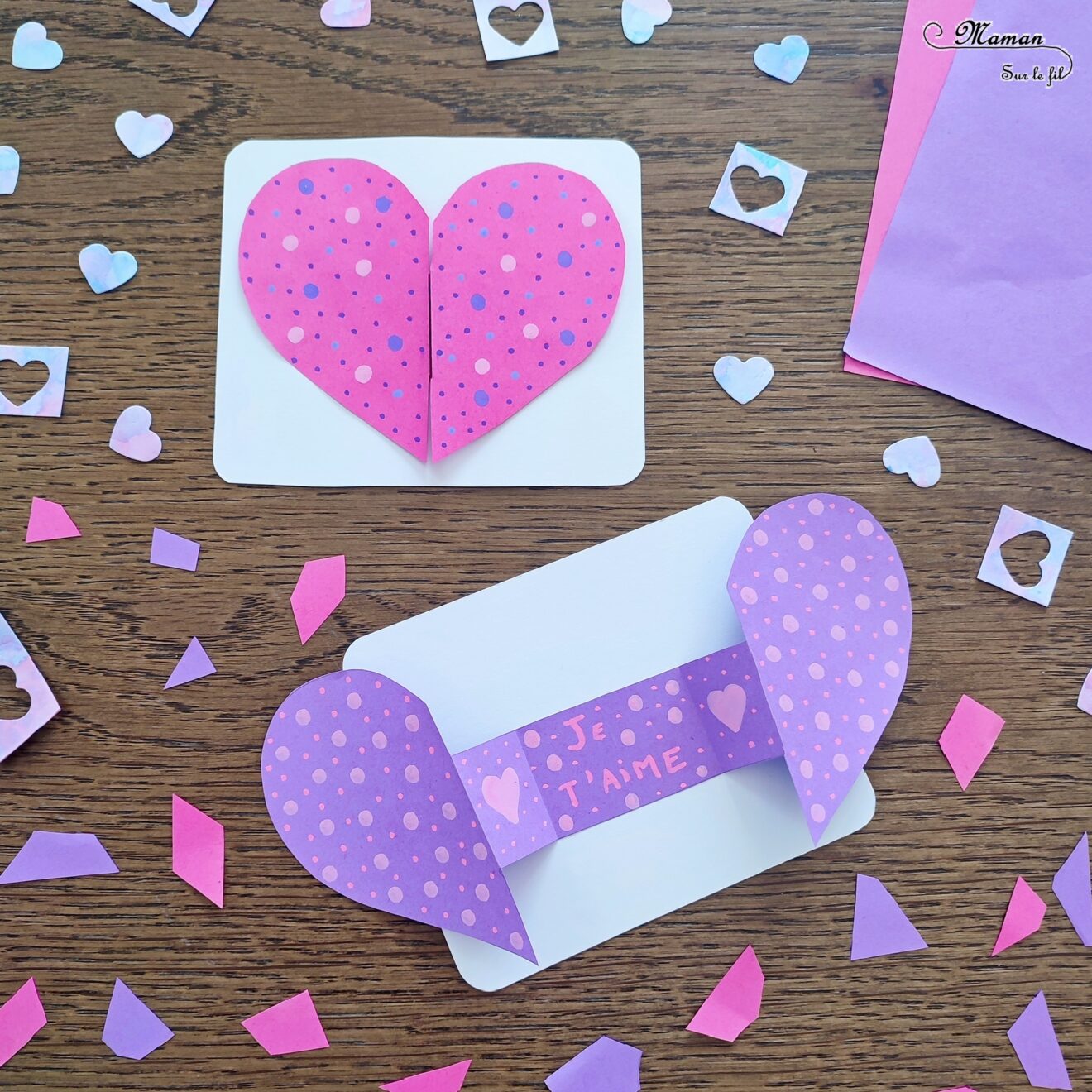 Cartes Coeurs qui s'ouvrent {Activité} - Maman Sur Le Fil