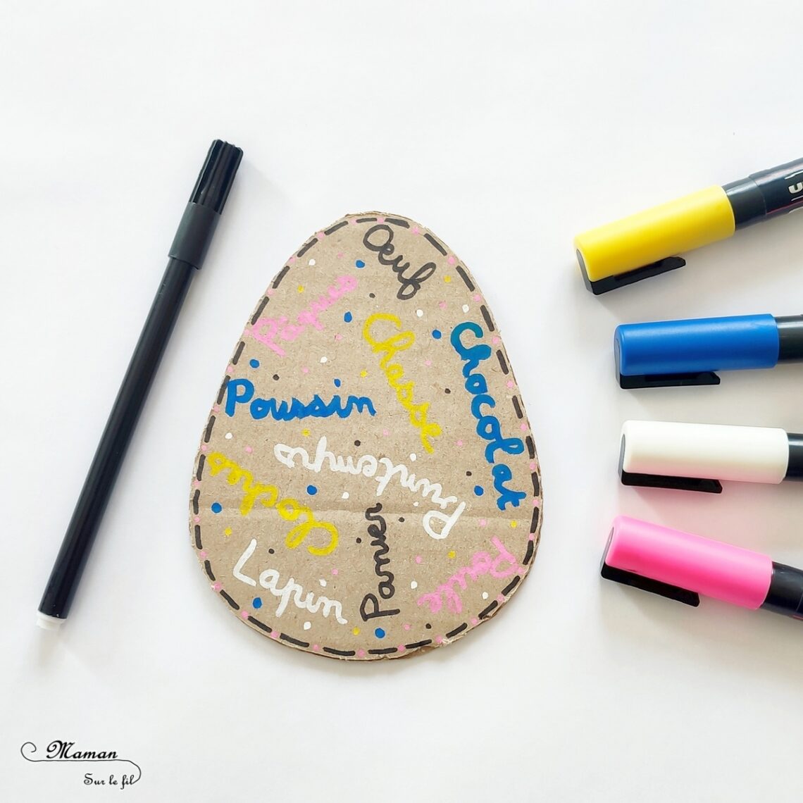 Lapin et son oeuf de Pâques en carton {Activité} - Maman Sur Le Fil