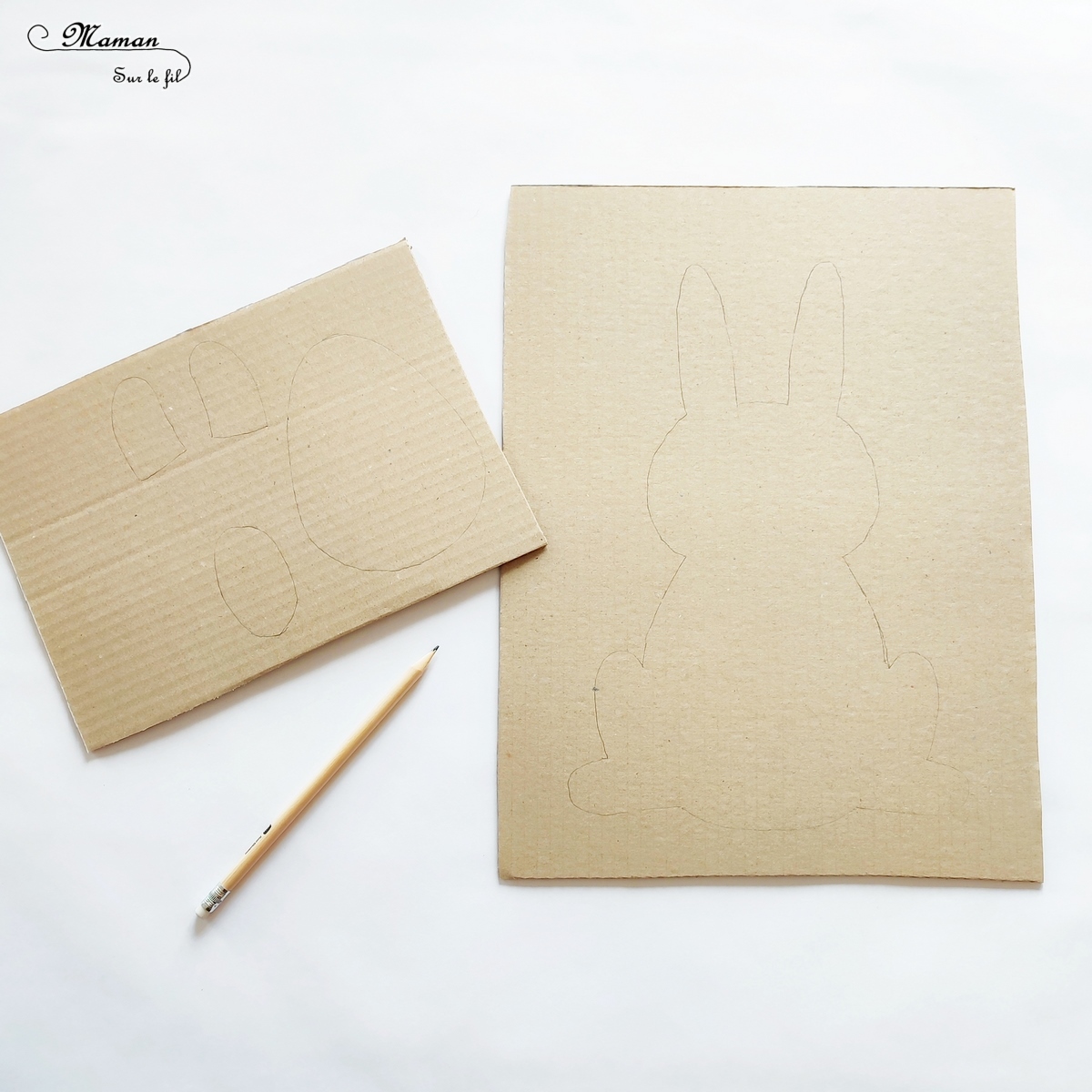 Lapin et son oeuf de Pâques en carton {Activité} - Maman Sur Le Fil