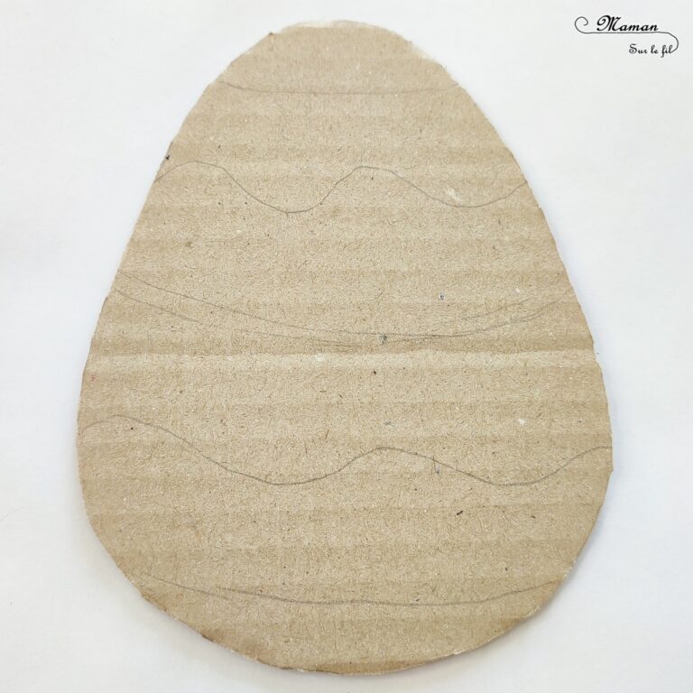 Lapin et son oeuf de Pâques en carton {Activité} - Maman Sur Le Fil