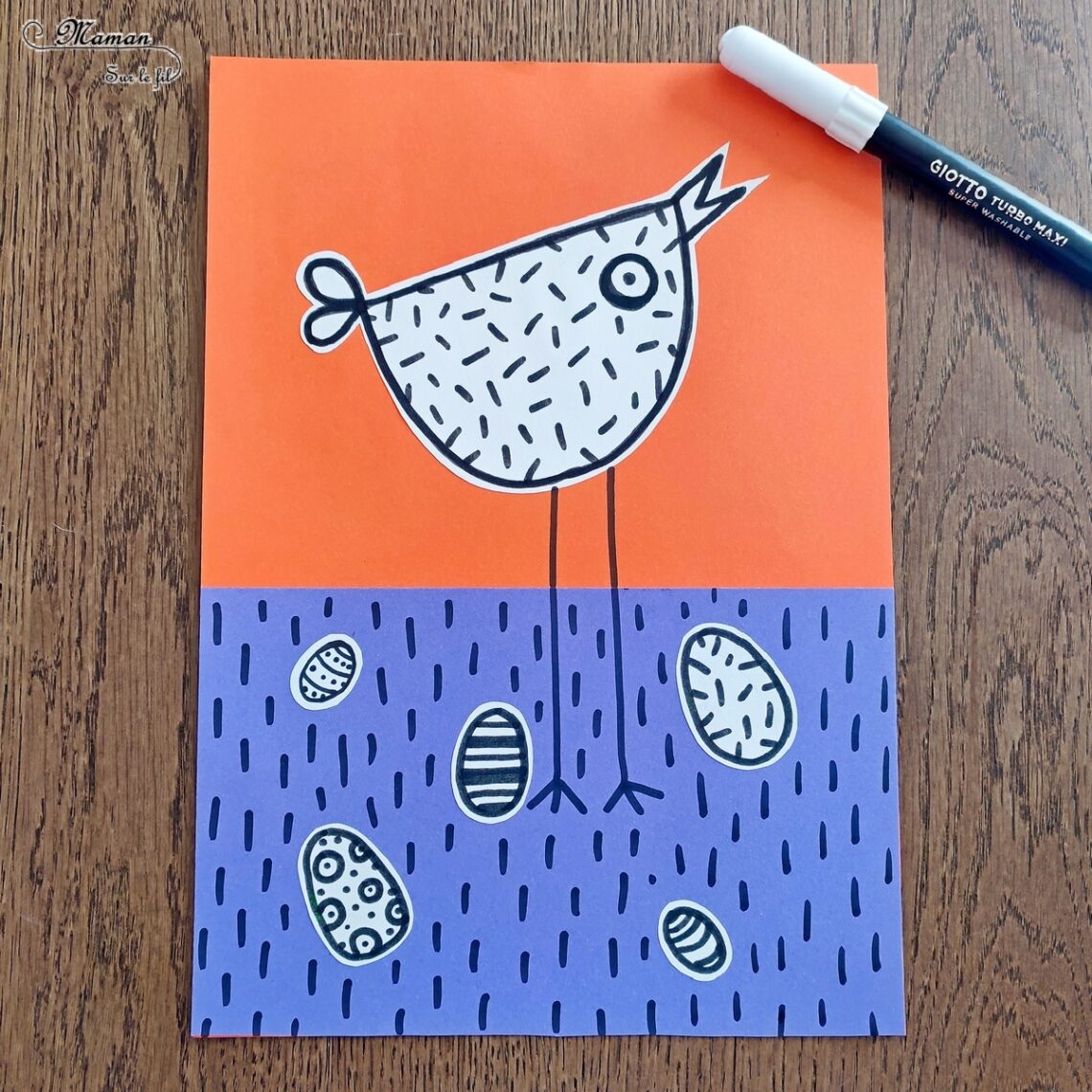 Poules rigolotes de Pâques {Activité} - Maman Sur Le Fil