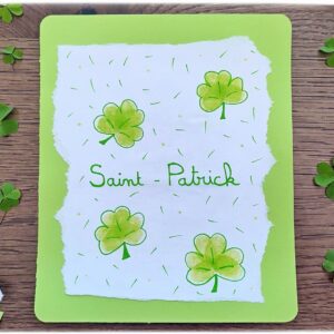 Arc-en-ciel de la Saint-Patrick en empreintes de doigts {Activité ...