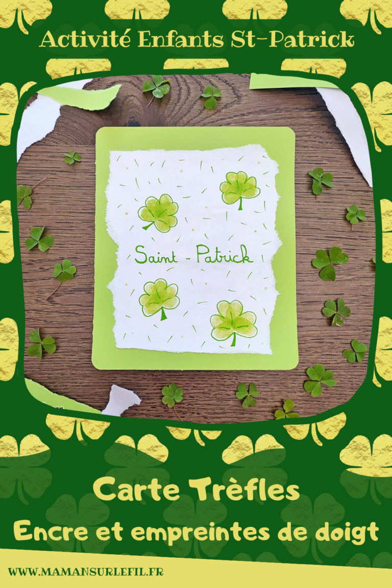 Trèfles de la Saint-Patrick en empreintes de doigts {Activité} - Maman ...