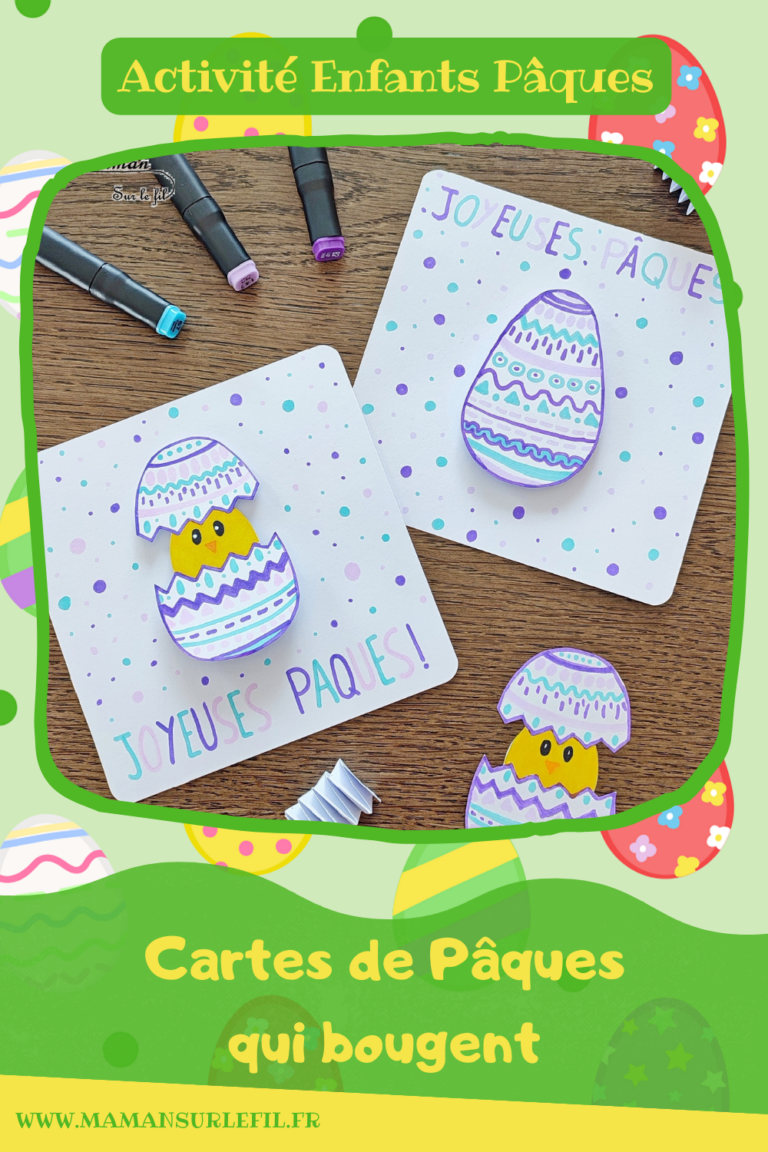 Cartes de Pâques qui bougent {Activité} - Maman Sur Le Fil