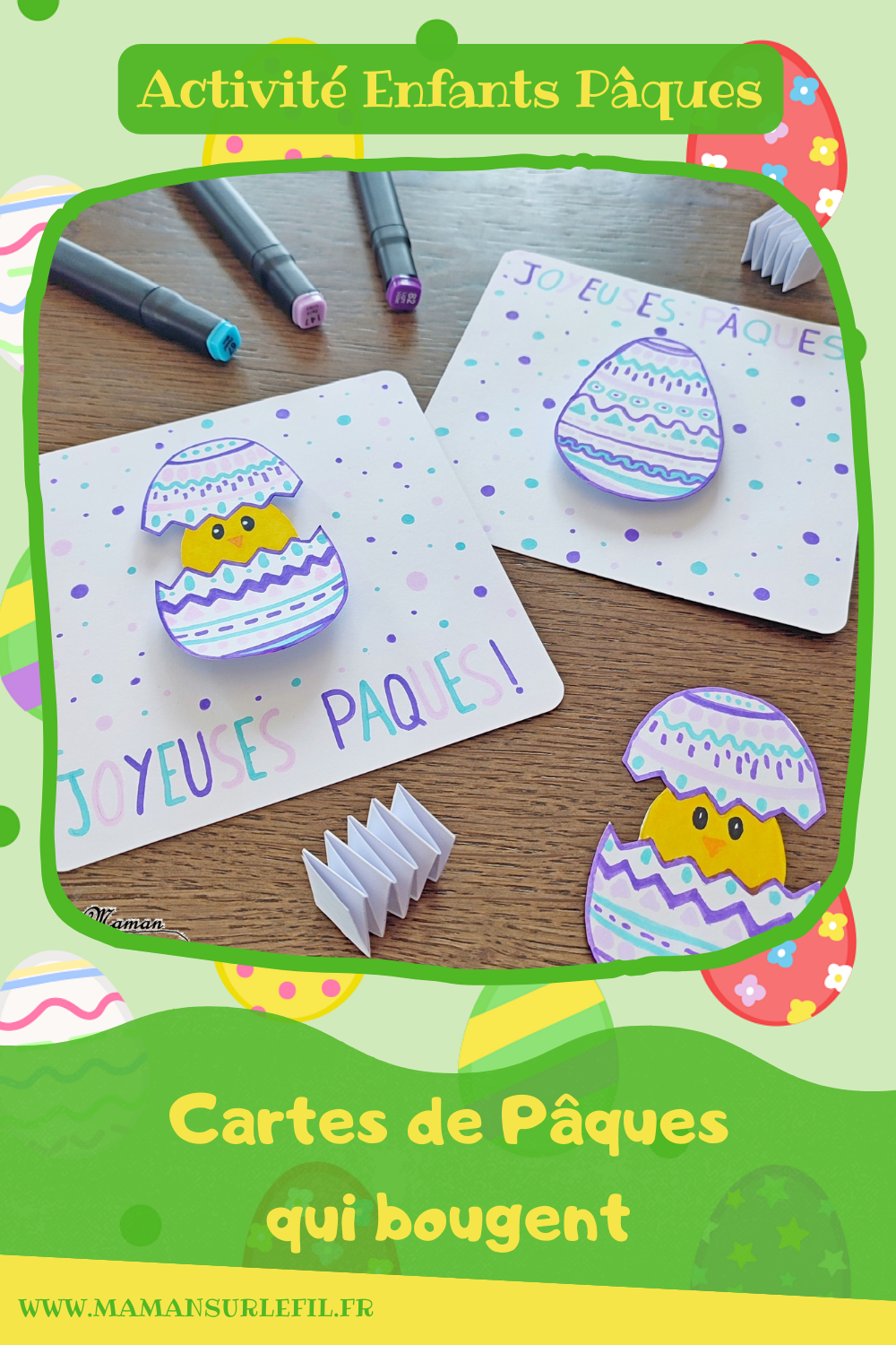 Cartes de Pâques qui bougent {Activité} - Maman Sur Le Fil