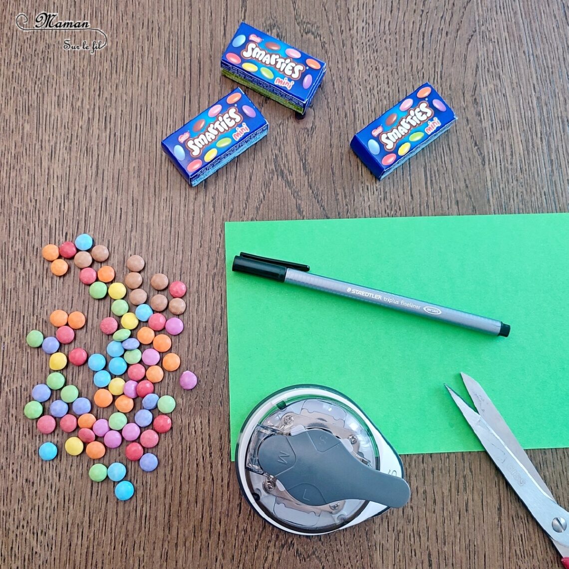 Petit tableau Fourmis avec des Smarties® {Activité} - Maman Sur Le Fil