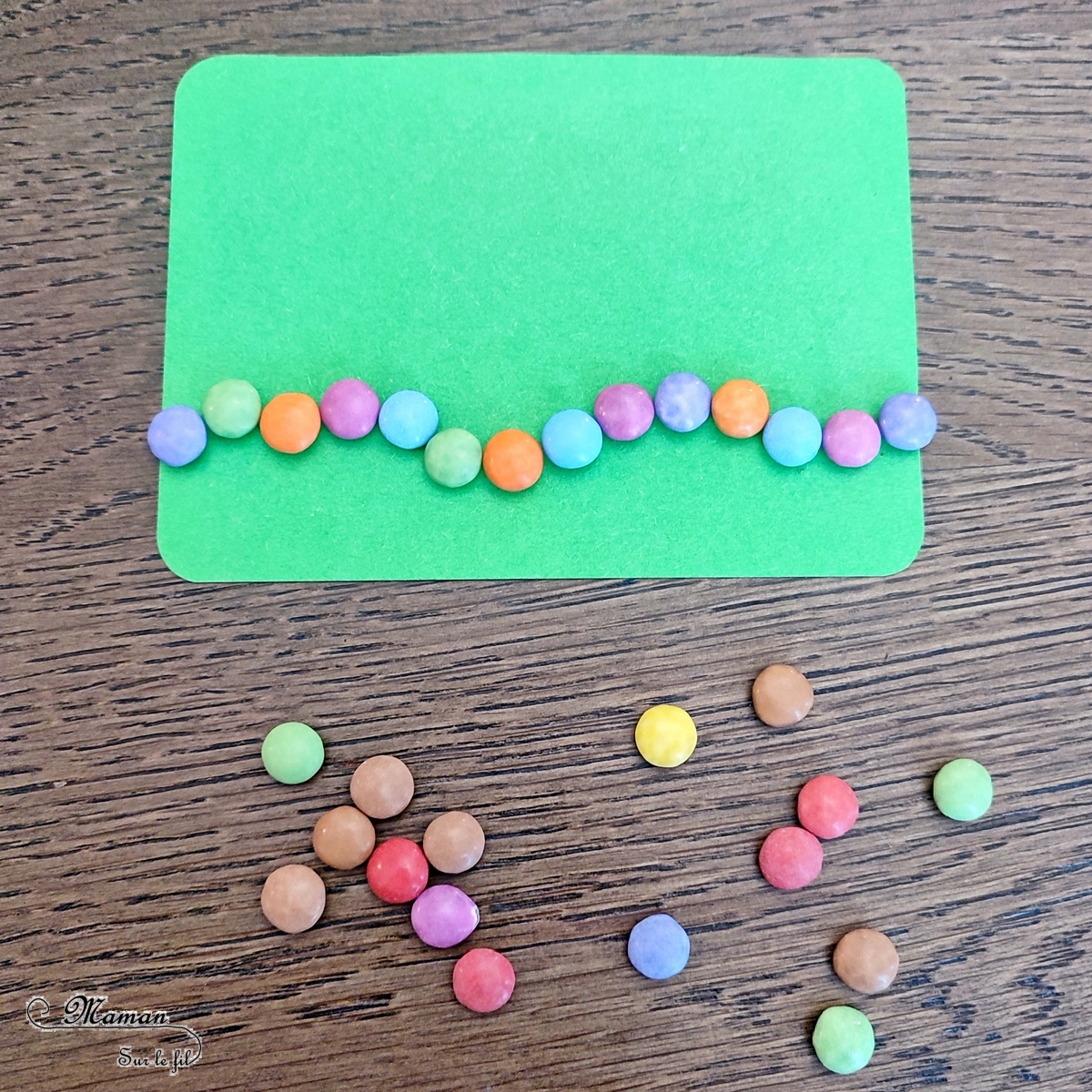 Petit tableau Fourmis avec des Smarties® {Activité} - Maman Sur Le Fil