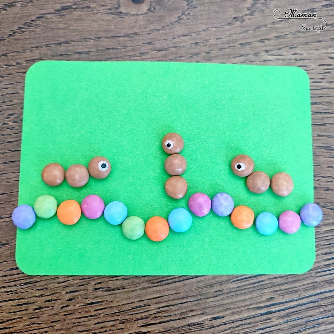 Petit tableau Fourmis avec des Smarties® {Activité} - Maman Sur Le Fil