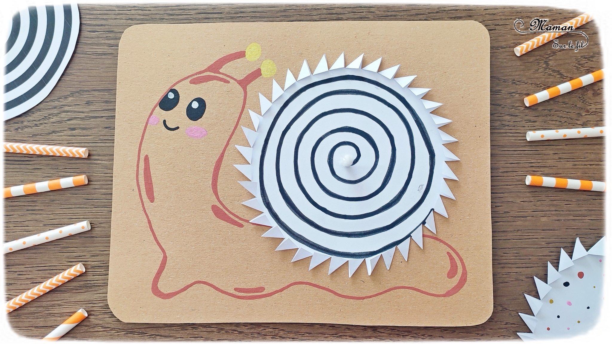 Escargot à la coquille qui tourne {Activité} - Maman Sur Le Fil