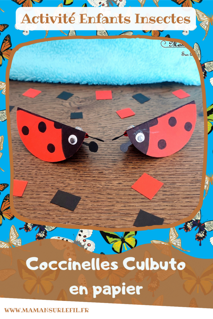 Coccinelles Culbuto en papier {Activité} - Maman Sur Le Fil