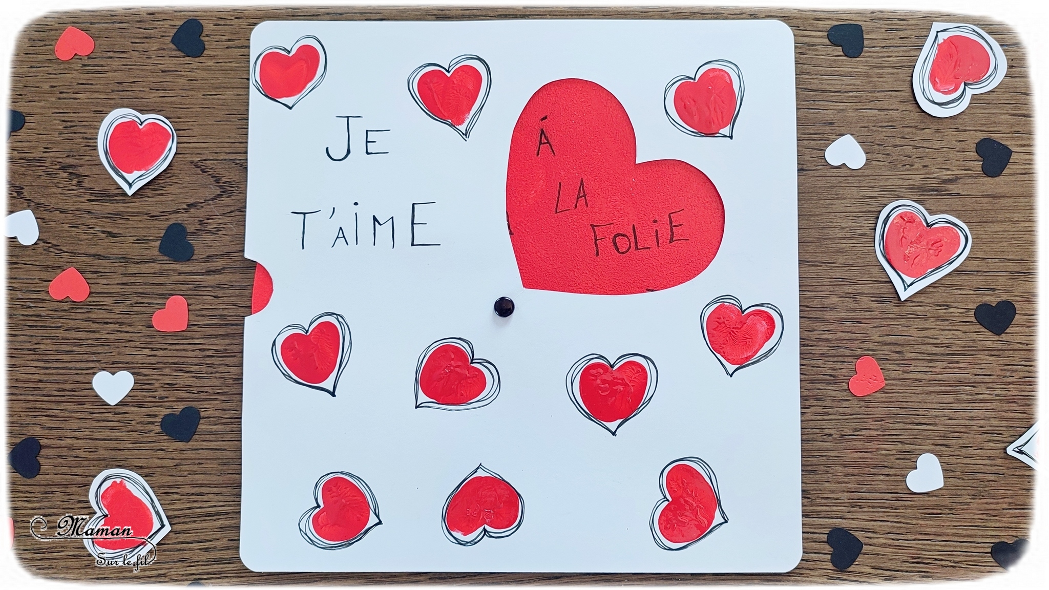 Carte Je t'aime qui tourne {Activité} - Maman Sur Le Fil