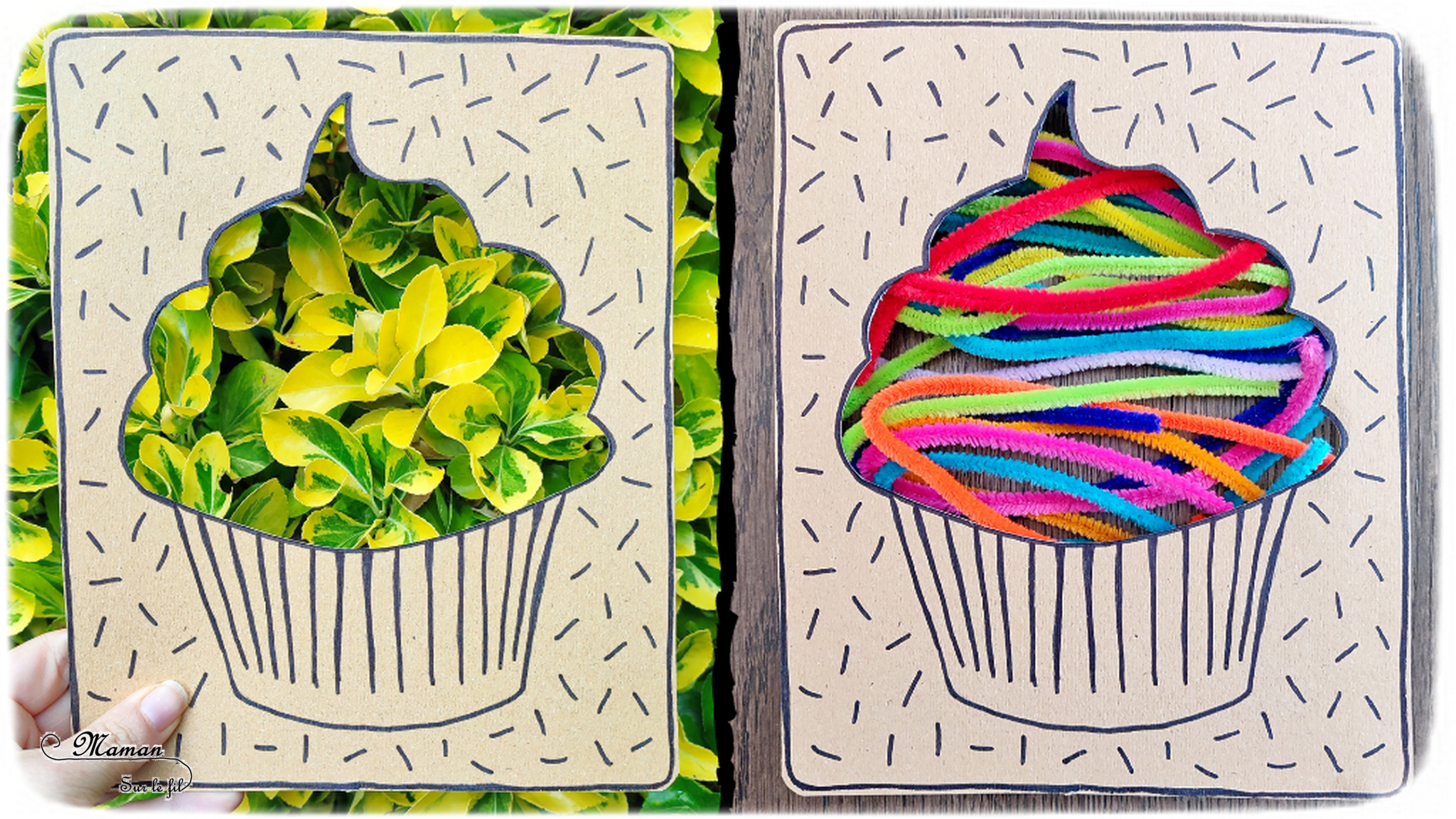 Cupcake en carton à décorer à volonté {Activité} - Maman Sur Le Fil