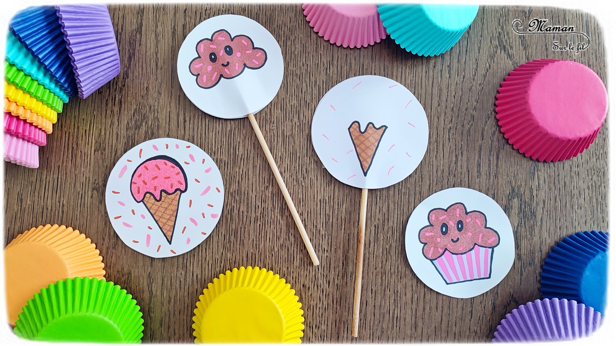 Thaumatropes gourmands {Activité} - Maman Sur Le Fil