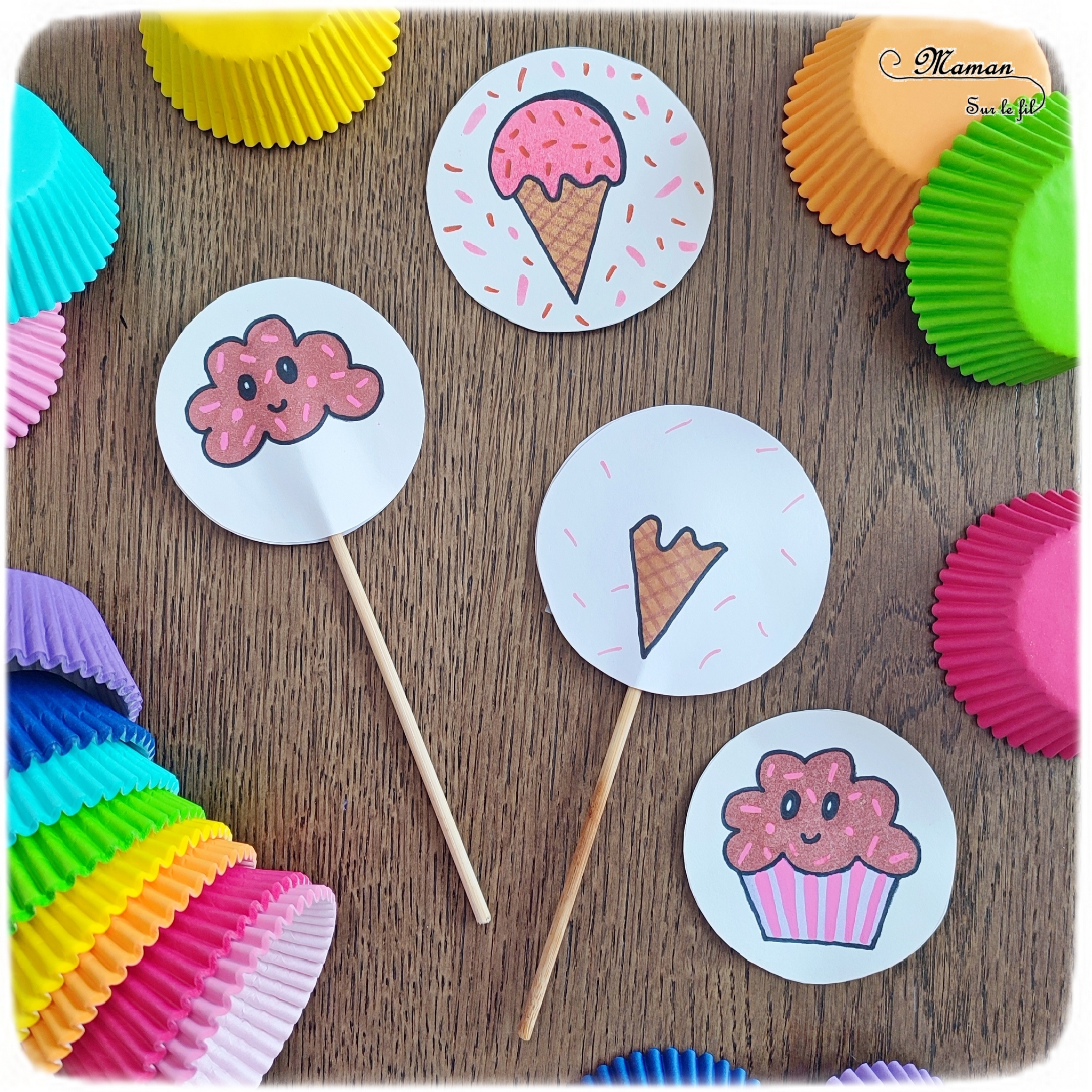 Thaumatropes gourmands {Activité} - Maman Sur Le Fil