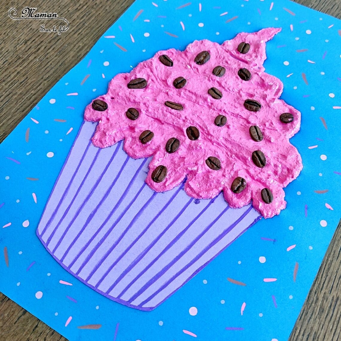 Cupcake en peinture à la farine {Activité} - Maman Sur Le Fil