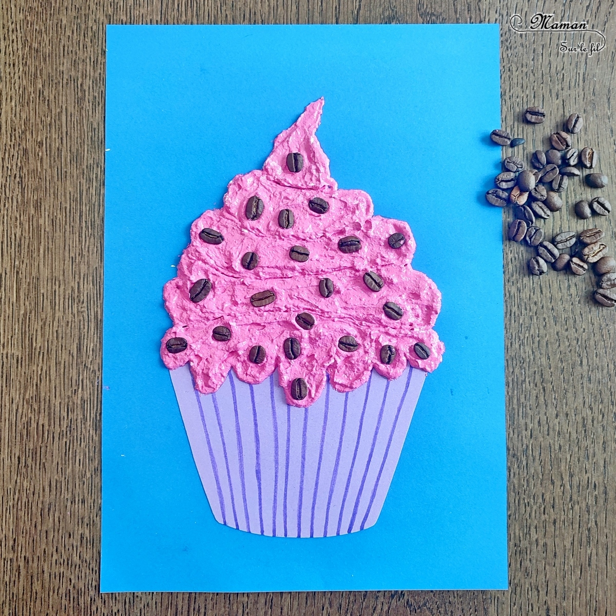 Cupcake en peinture à la farine {Activité} - Maman Sur Le Fil