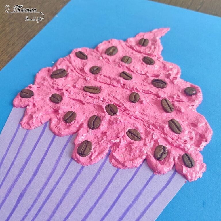 Cupcake en peinture à la farine {Activité} - Maman Sur Le Fil