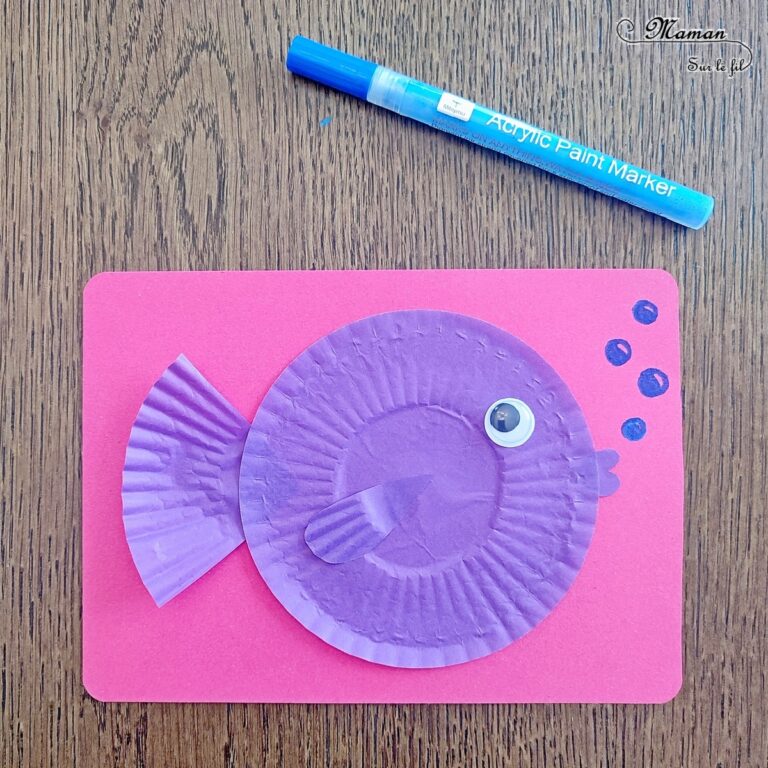 Poissons avec des caissettes à cupcakes {Activité} - Maman Sur Le Fil