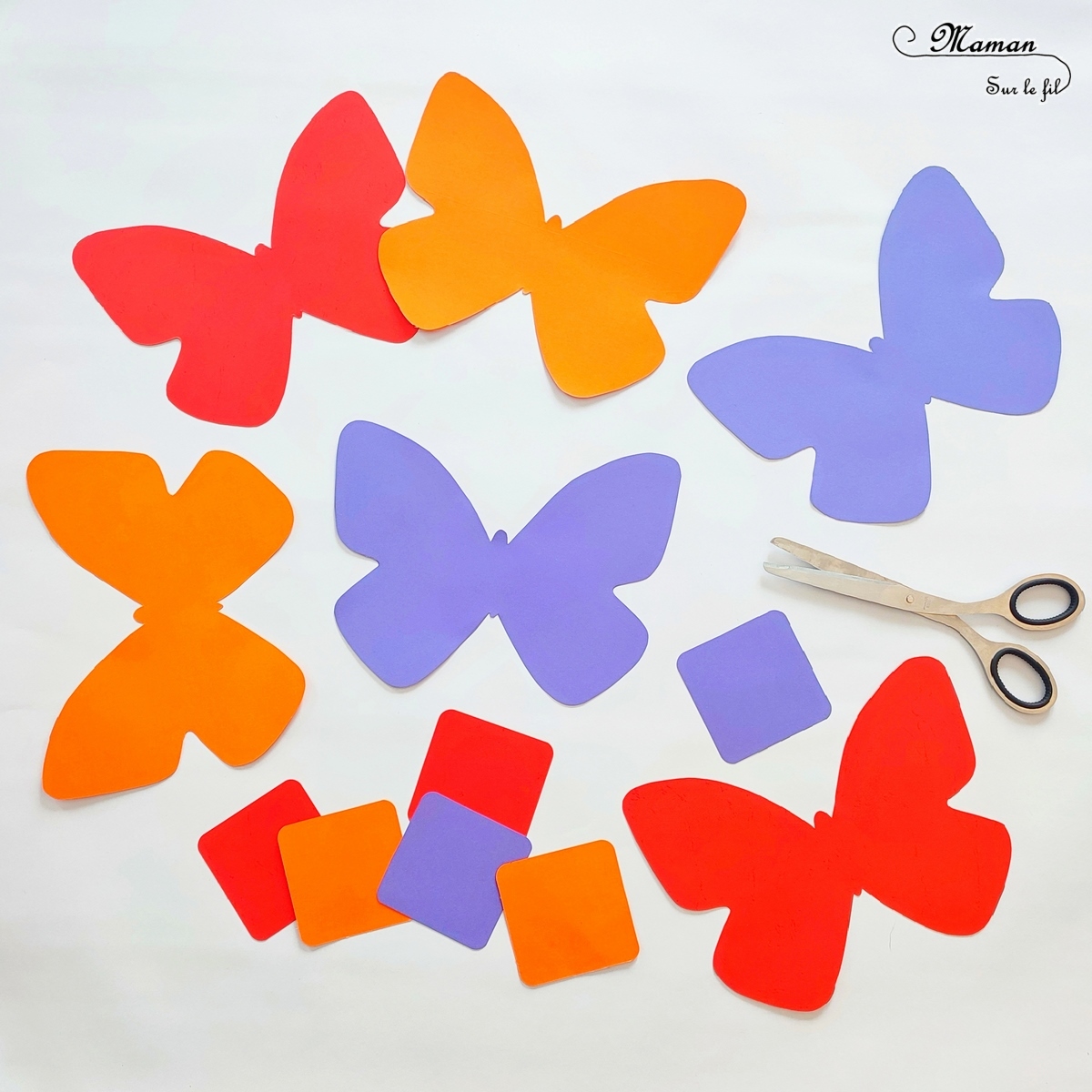 Jeu Papillons, Formes et Couleurs {Activité} - Maman Sur Le Fil