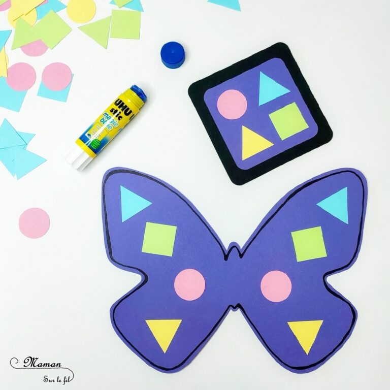 Jeu Papillons, Formes et Couleurs {Activité} - Maman Sur Le Fil
