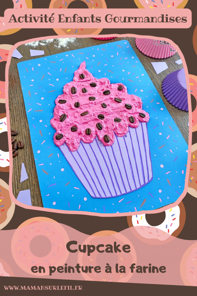 Cupcake en peinture à la farine {Activité} - Maman Sur Le Fil