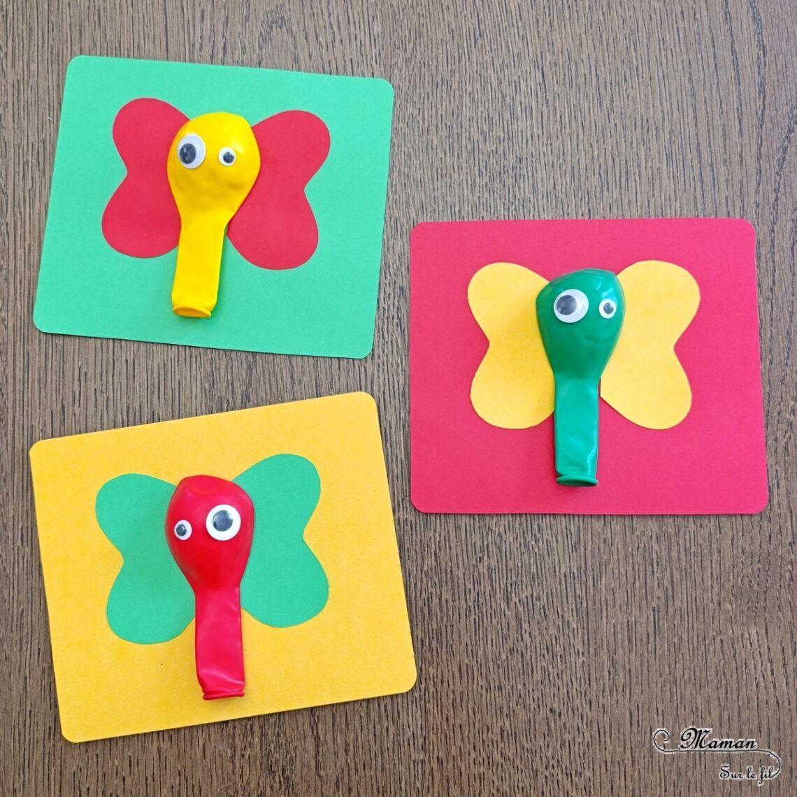 Cartes Eléphants avec des ballons {Activité} - Maman Sur Le Fil