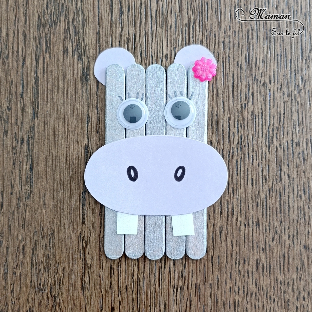 Hippopotames en bâtonnets de glace {Activité} - Maman Sur Le Fil