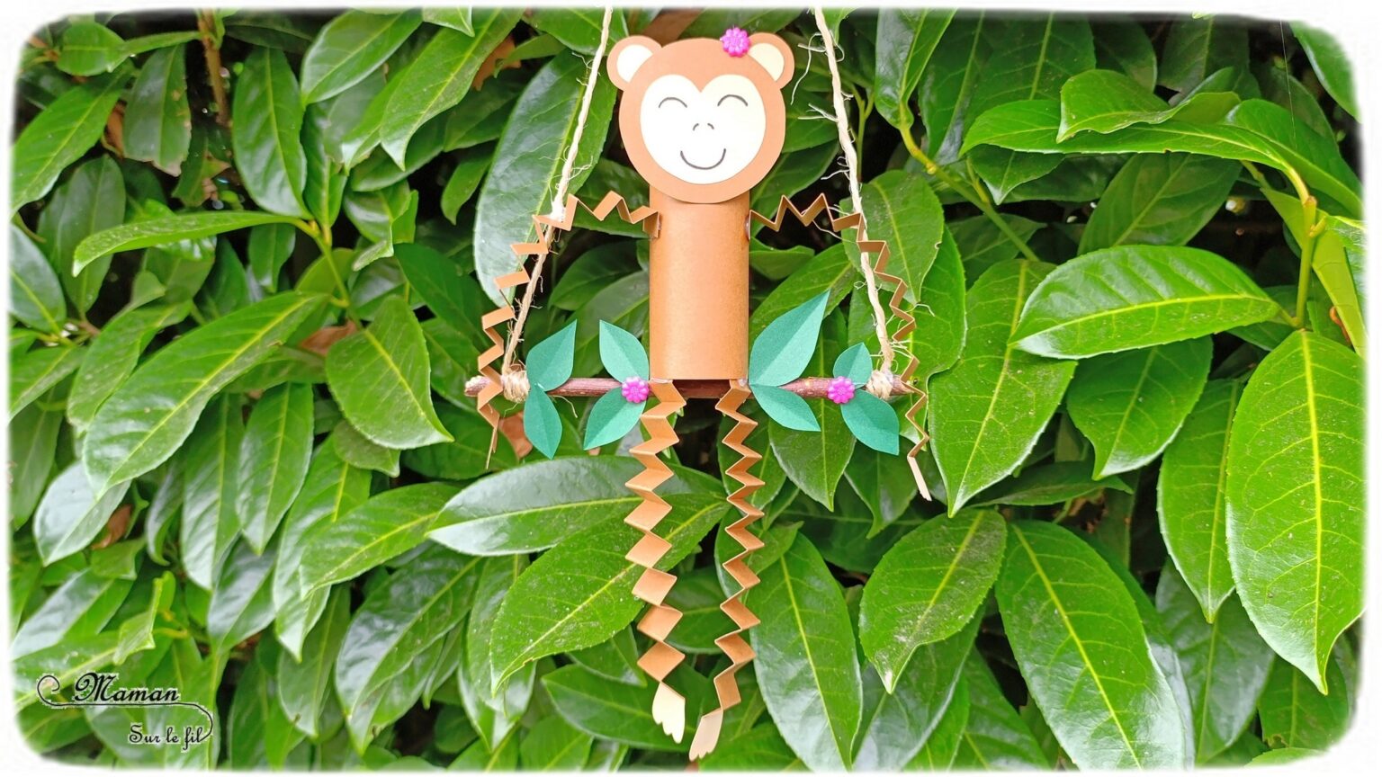 Singe en récup' sur sa balançoire {Activité} - Maman Sur Le Fil