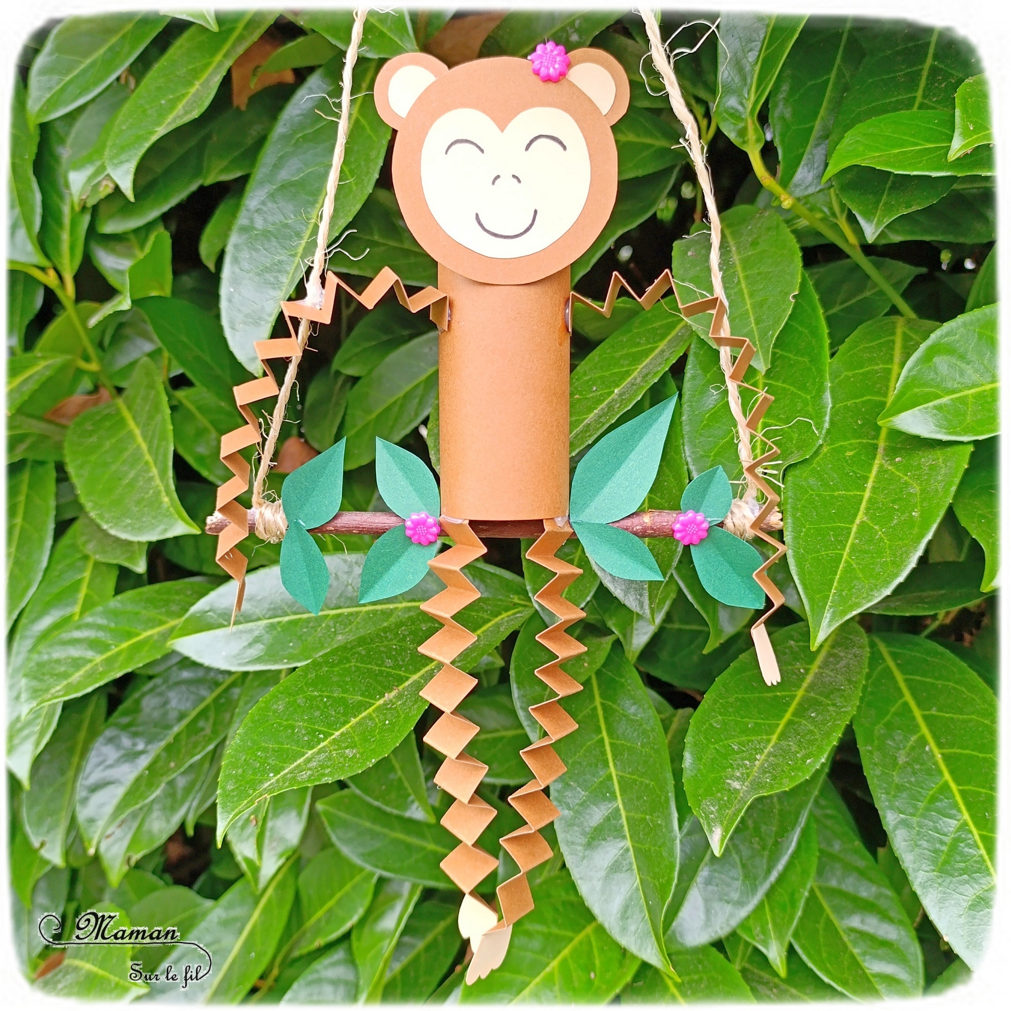 Singe en récup' sur sa balançoire {Activité} - Maman Sur Le Fil