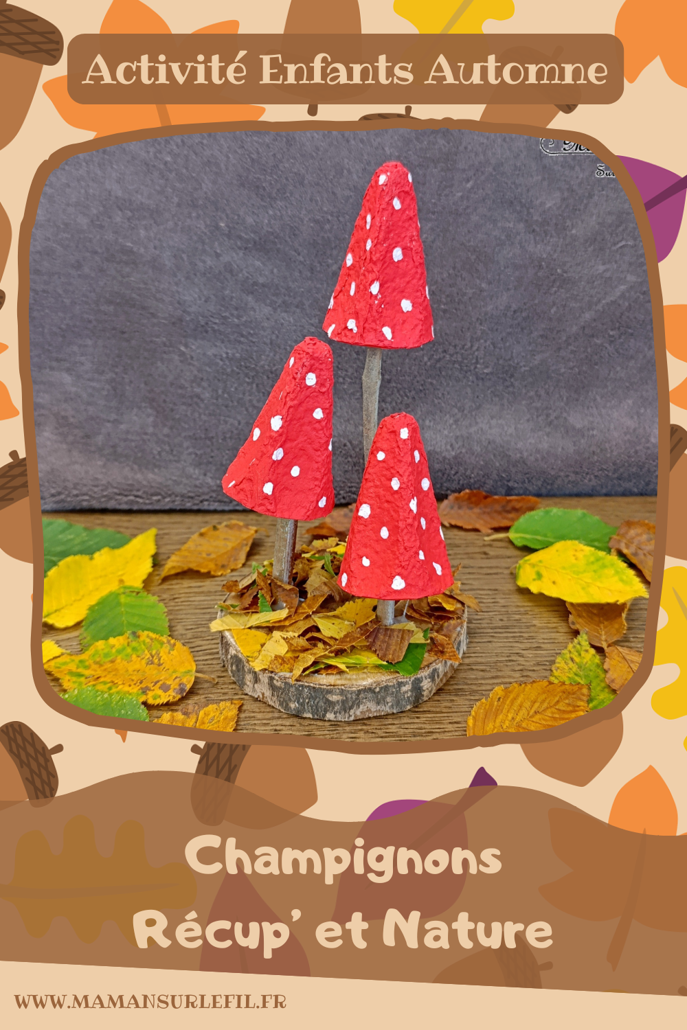 Champignons Nature et Boites à oeufs {Activité} - Maman Sur Le Fil
