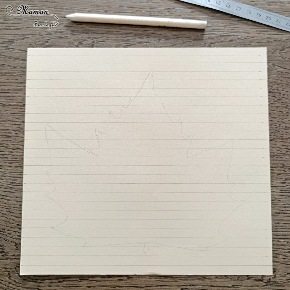 Feuille d'automne façon code-barres {Activité} - Maman Sur Le Fil