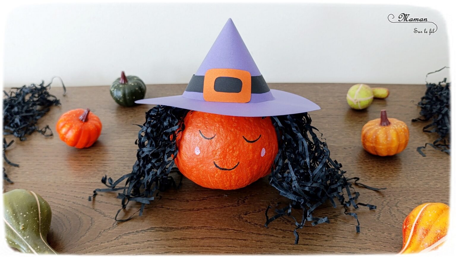 Créer une sorcière avec une citrouille {Activité} - Maman Sur Le Fil