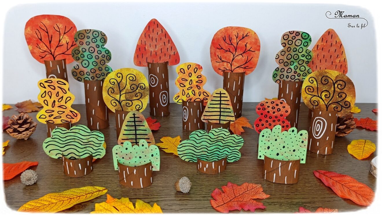 Forêt d'automne en récup' {Activité} - Maman Sur Le Fil