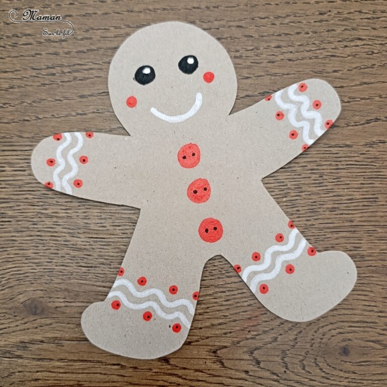 Bonhomme en pain d'épices et son cadeau {Activité} - Maman Sur Le Fil