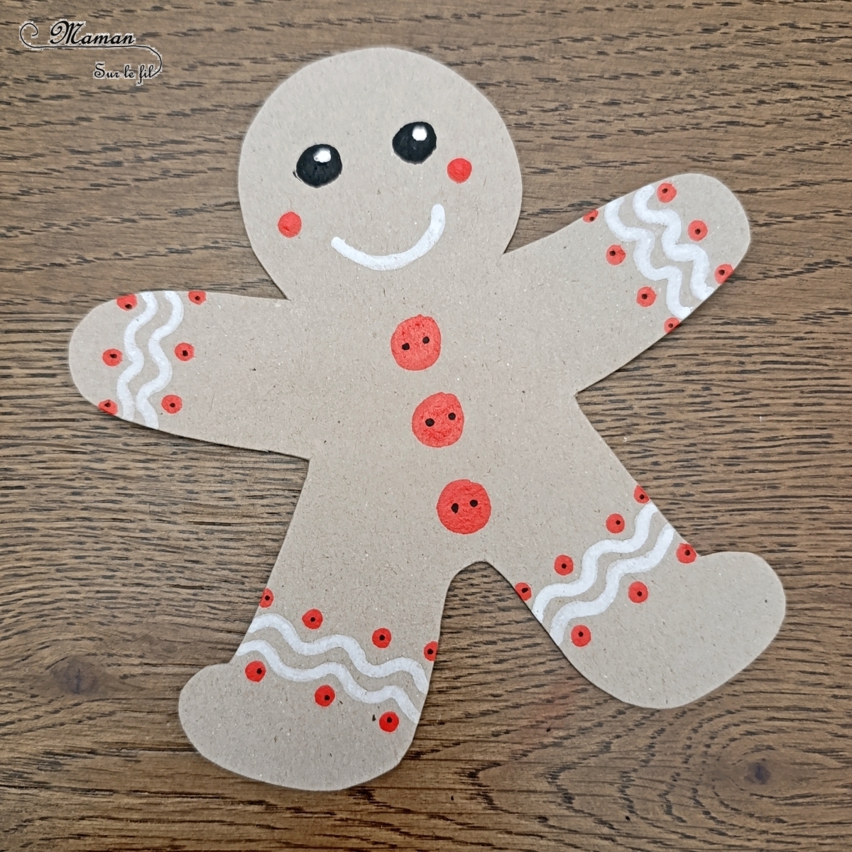Bonhomme en pain d'épices et son cadeau {Activité} - Maman Sur Le Fil