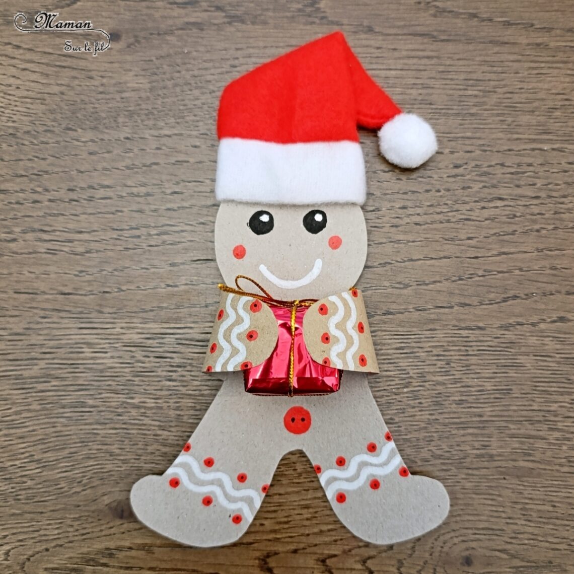 Bonhomme en pain d'épices et son cadeau {Activité} - Maman Sur Le Fil